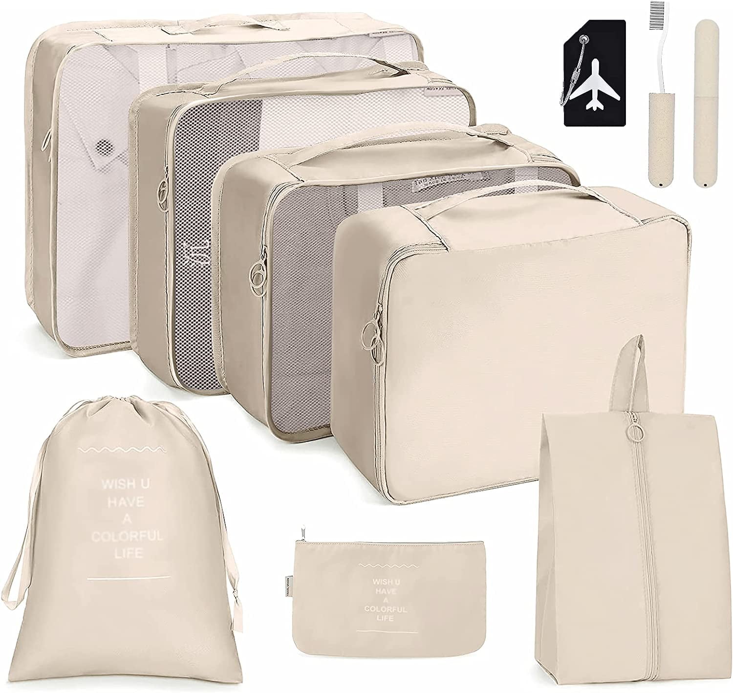 7/8/10 Pcs Packing Cubes Set for Travel, Packing Organizers Bags Set ...