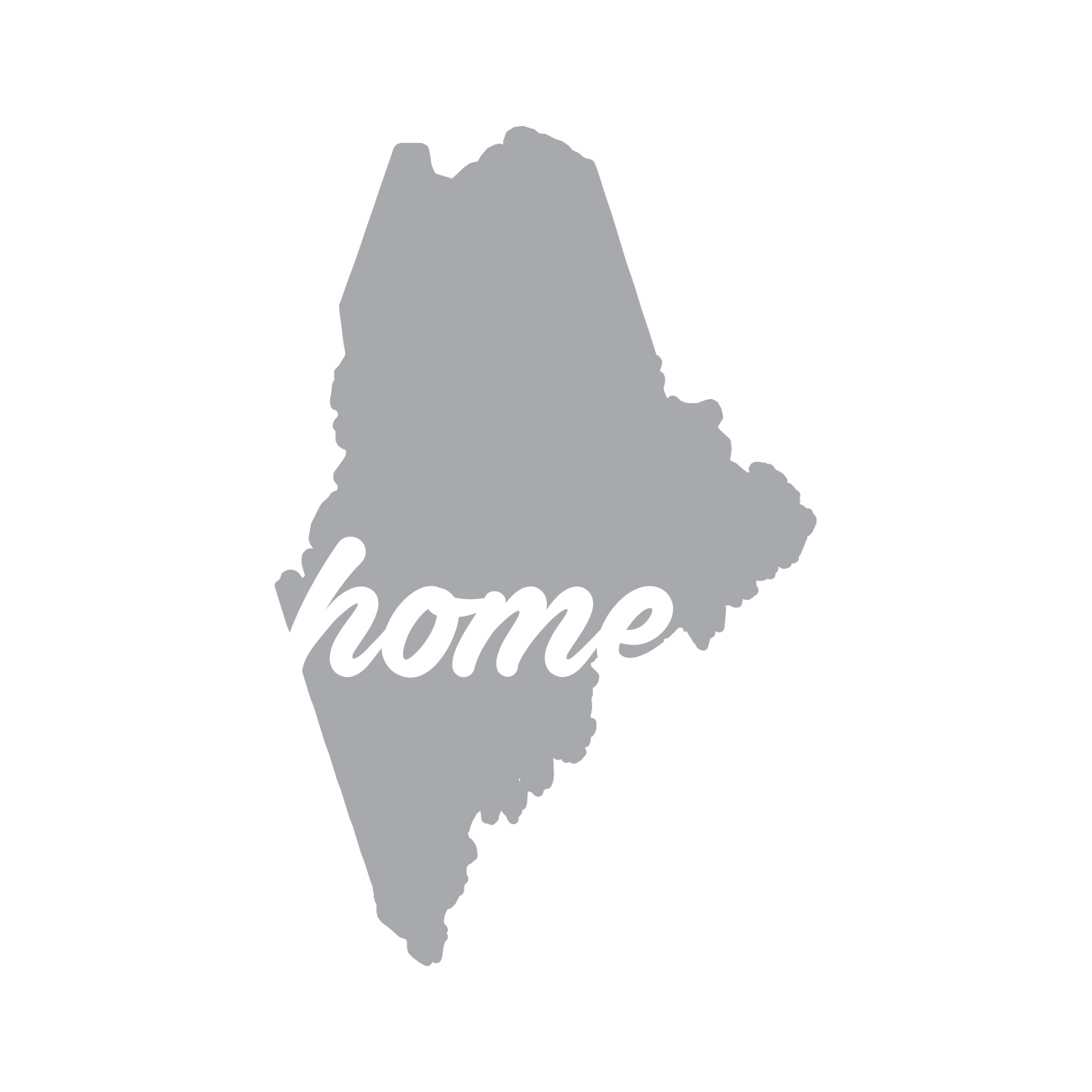 Maine Home Sticker Decal Die Cut - Self Adhesive Vinyl - Weatherproof - Made in USA - Many Color ...