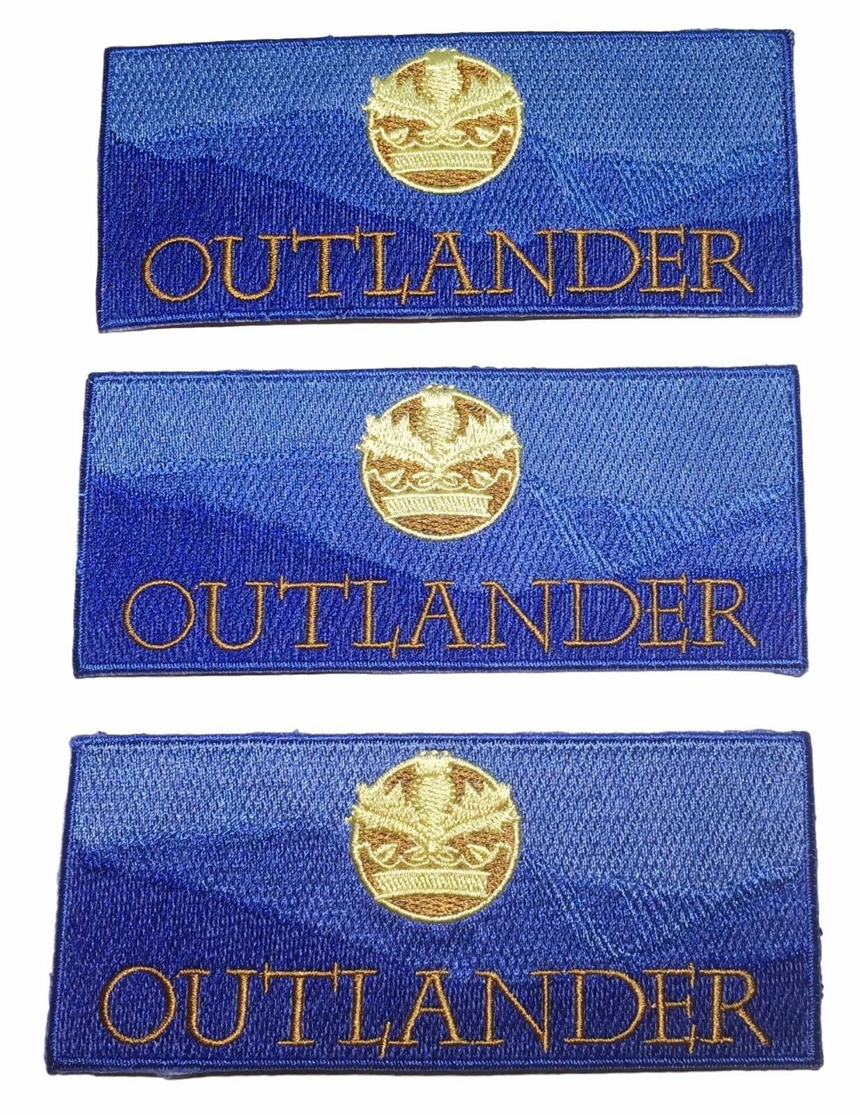Outlander Logo 5" Wide Embroidered Iron On Patch Set of 3 Patches ...