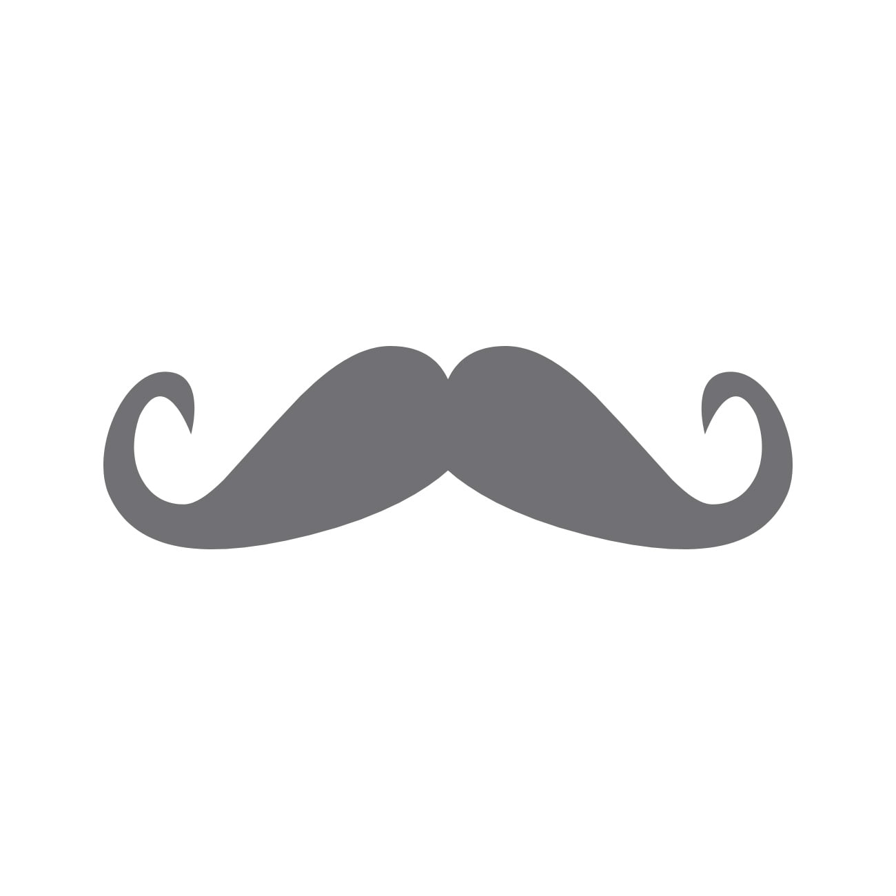 Mustache Sticker Decal Die Cut - Self Adhesive Vinyl - Weatherproof ...