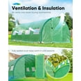 Quictent 20x10x6.6 FT Walk-in Greenhouse, Heavy Duty w/ Reinforced PE Cover, Green - Walmart.com