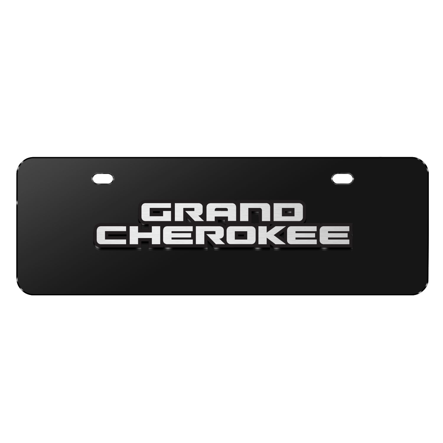 Jeep Grand Cherokee 3D Logo 12" x 4.25" European Look Black Half-Size ...