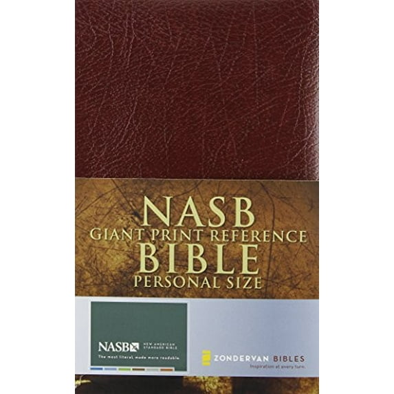 Pre-Owned Giant Print Reference Bible-NASB-Personal Size (Other)(Large ...