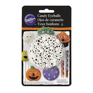 Wilton Red Vein Candy Eyeballs, Edible Candies for Icing Decorating, 1 ...