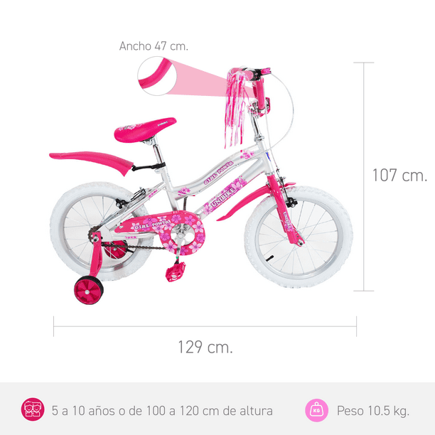 Walmart bicicleta para niña store