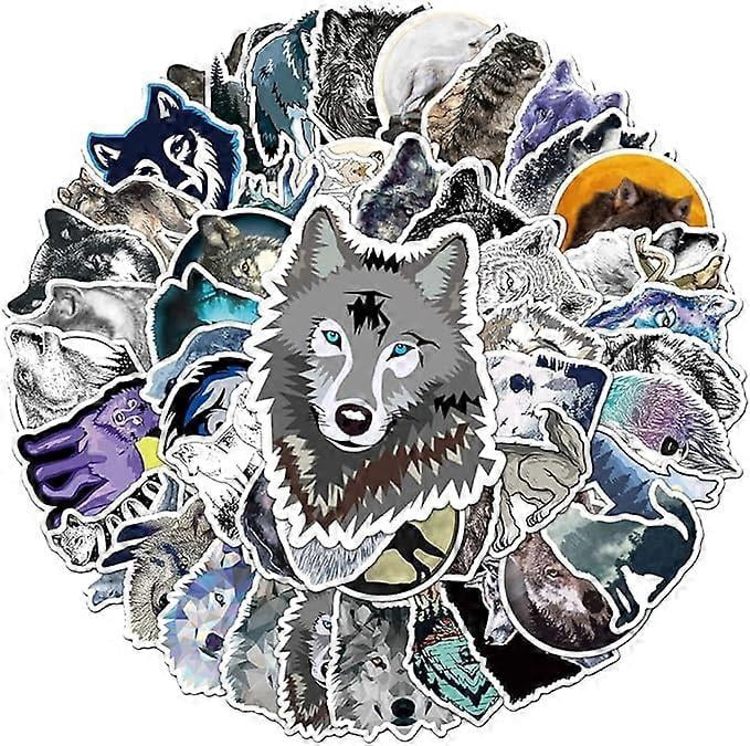 Pegatinas de lobo para niños, niñas y adolescentes, bonitas pegatinas ...