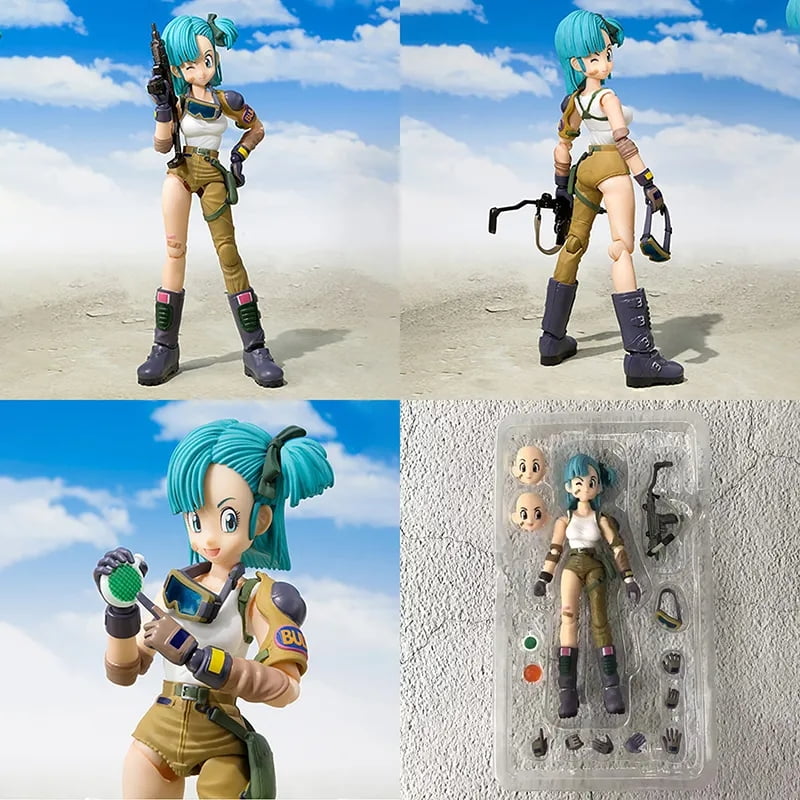 Figura de acción de Dragon Ball SHF, figura de acción de Bulma, Goku ...
