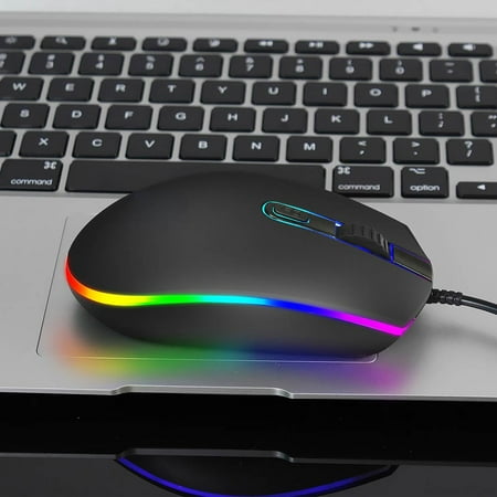 Onever Wired Moused Colorful Light Marquee Office Gaming Mouse Home ...