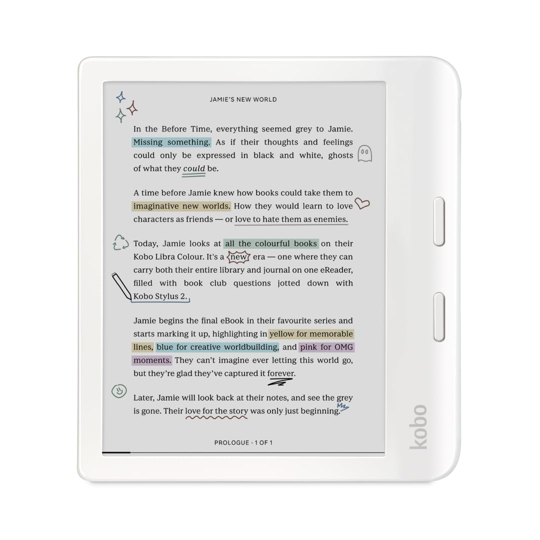 Click here for Kobo Libra Colour Ereader 7鈥?glare-Free Colour E I... prices