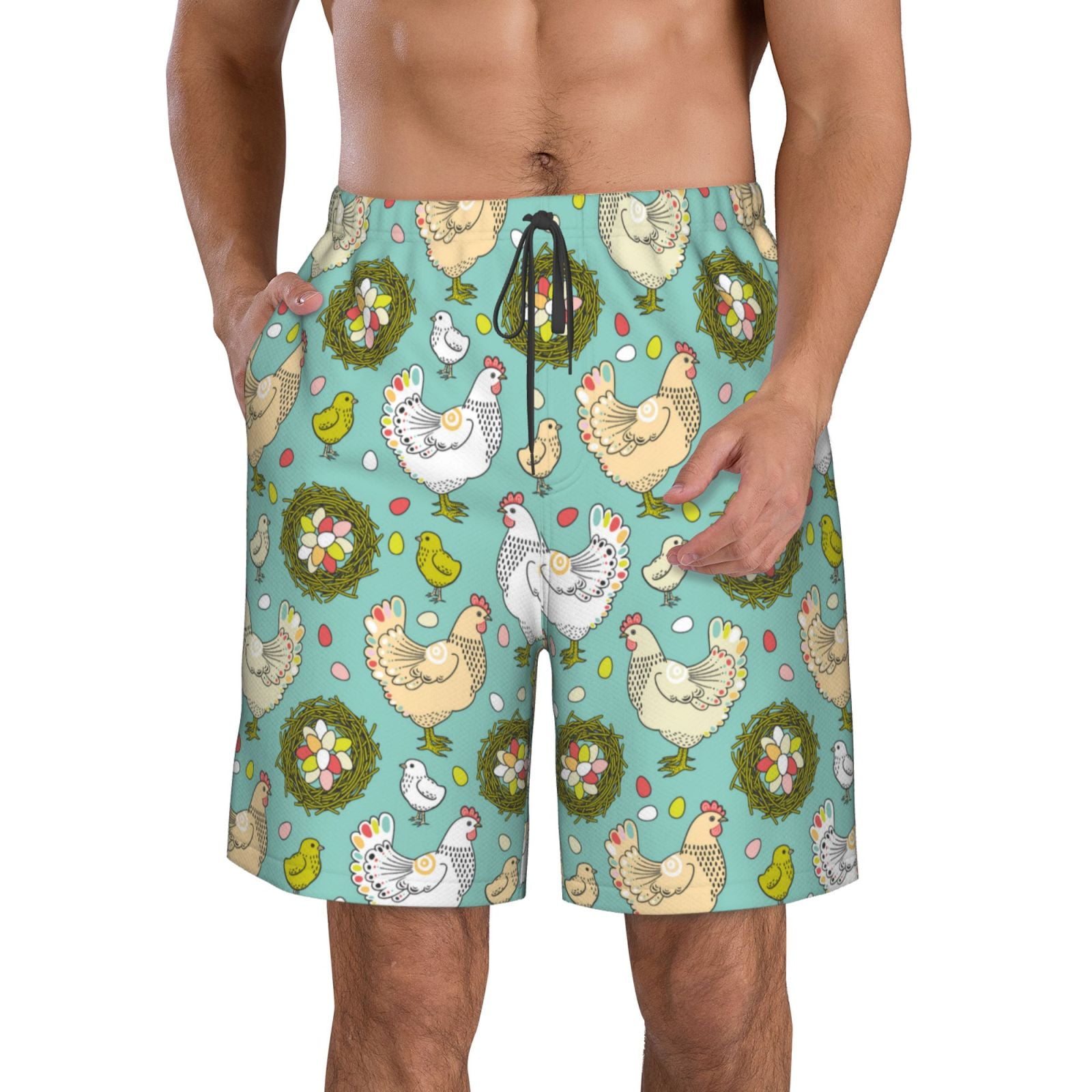 Fotbe Chicken Laying Eggs Trajes de Baño Estampados para Hombre, Shorts ...
