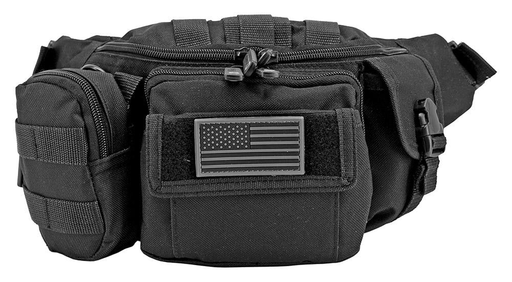 RF104-BK Tactical Fanny Pack - Black - Walmart.com