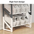 RXIRUCGD 3 Tier Shoe Rack for Closet Entryway, Metal Shoe Storage ...