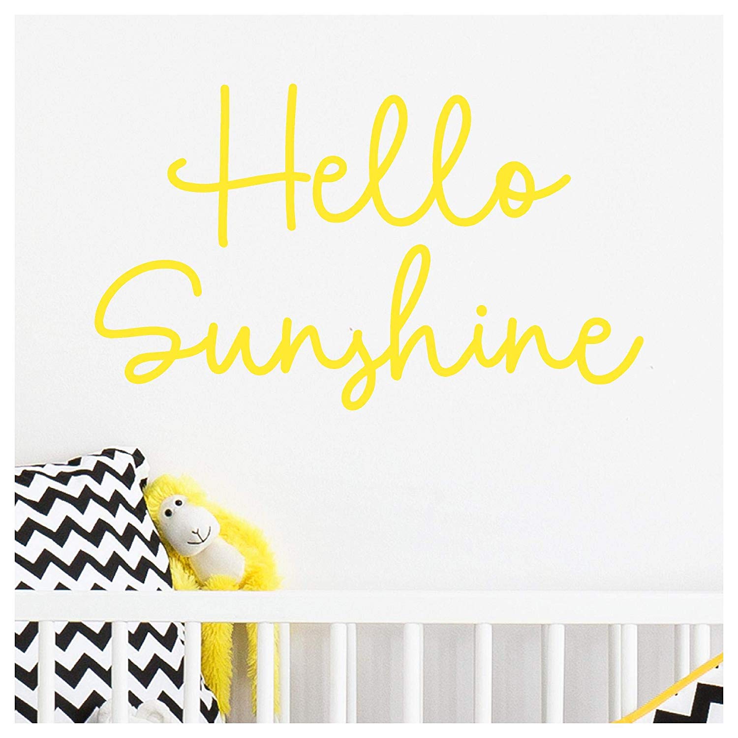 Hello Sunshine Vinyl Lettering Wall Decal Sticker Laptop Stickers and ...