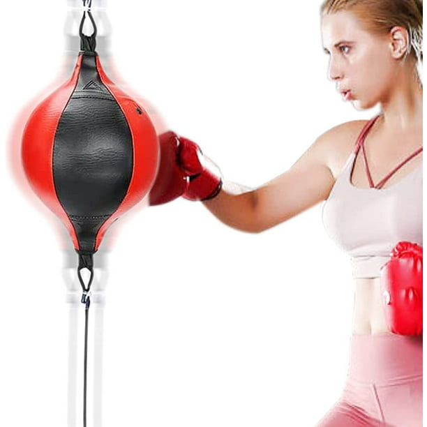Double Ended Punching Ball, Inflatable Speed Ball with Pump for Reflex ...