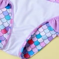 2026 Toddler Girls Swim Suits Ruffle Scale Print 2 Piece Set Hot Spring ...