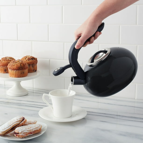 Copco Arc Black Enamel On Steel 1.8-quart Tea Kettle - Walmart.com