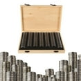Wooden Storage Box Wooden Coins Display Storage Box Case for ...