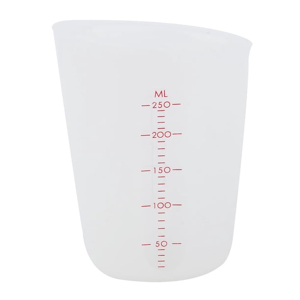 Taza medidora de silicona de 250 ml con marca para café, té, leche ...
