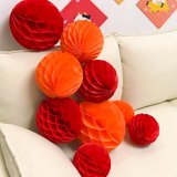 3 Pcs Wedding Decoration Round Hanging Heart Shape Symmetric Paper Prom ...