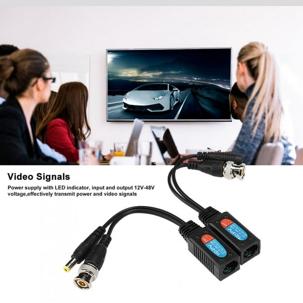 Coax Cable To Ethernet Adapter, Black ABS Ethernet To Coax Adapter ...