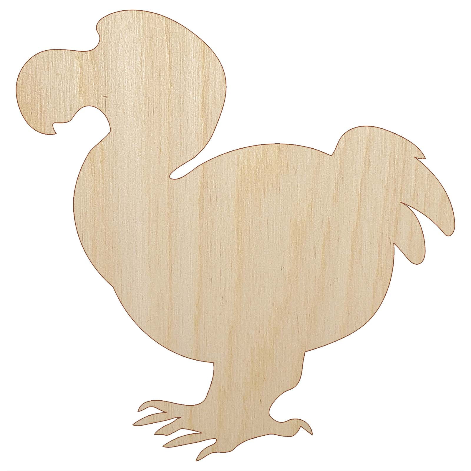 Extinct Dodo Bird Wood Shape Unfinished Piece Cutout Craft DIY Projects ...