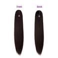 12-26 Inch Long Ponytail Hair Extensions #2 Dark Brown Color Straight ...
