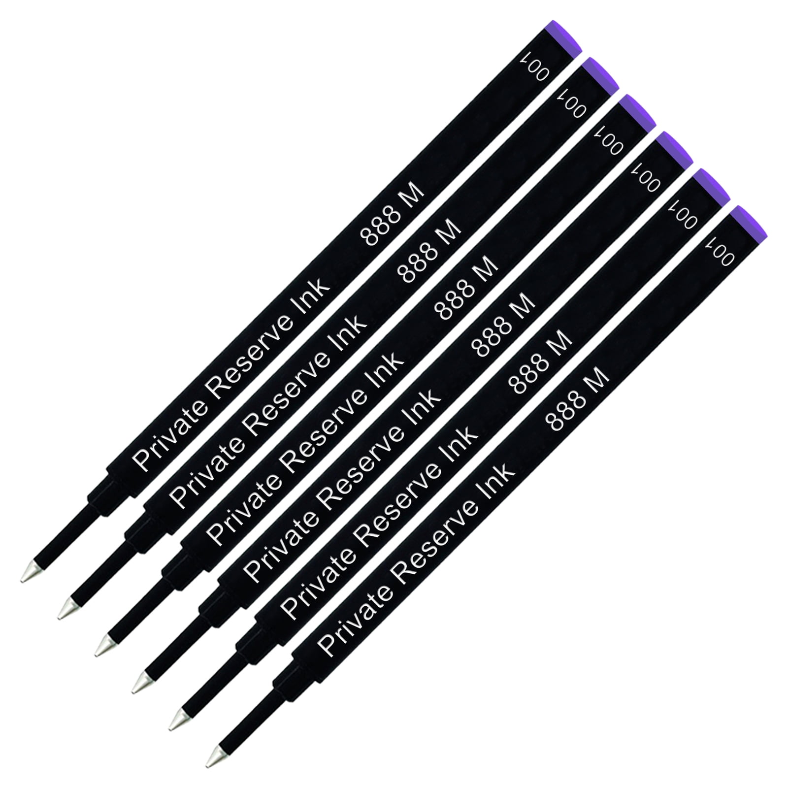 6 Pack - Private Reserve Ink Schmidt 888 Rollerball Refill Purple Ink ...