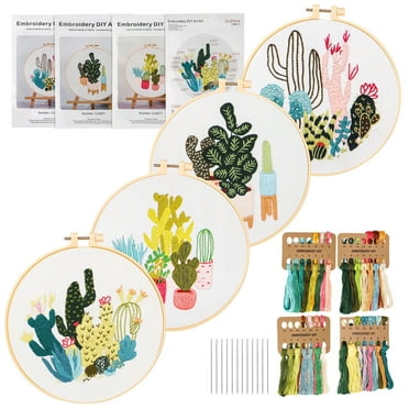 4M Embroidery Stitches Kit W/ Patterns, 14 x 14 cm - Walmart.com