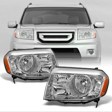 AKKON Black Housing Replacement Headlights Pair for 2012-2015 Honda ...