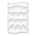 S SERENABLE 5 Pieces Wave Edge Rulers Quilting Rulers Cutting Rulers ...