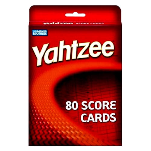 Yahtzee Score Cards Refill by Hasbro inc. - Walmart.com