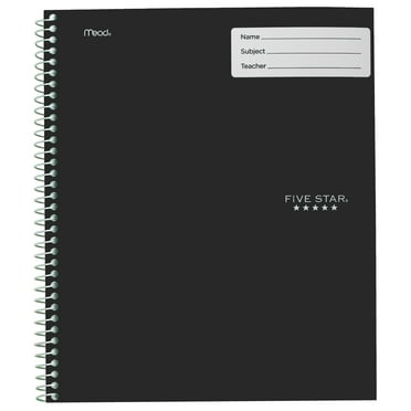 Five Star 1 Subject College Ruled Interactive Notebook, Color Choice ...