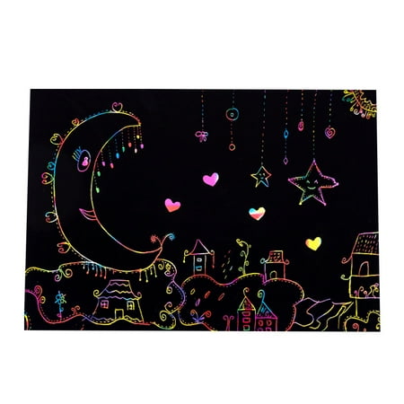 NETSENG Scratch Paper Art Set, Rainbow Magic Scratch Paper for Kids ...