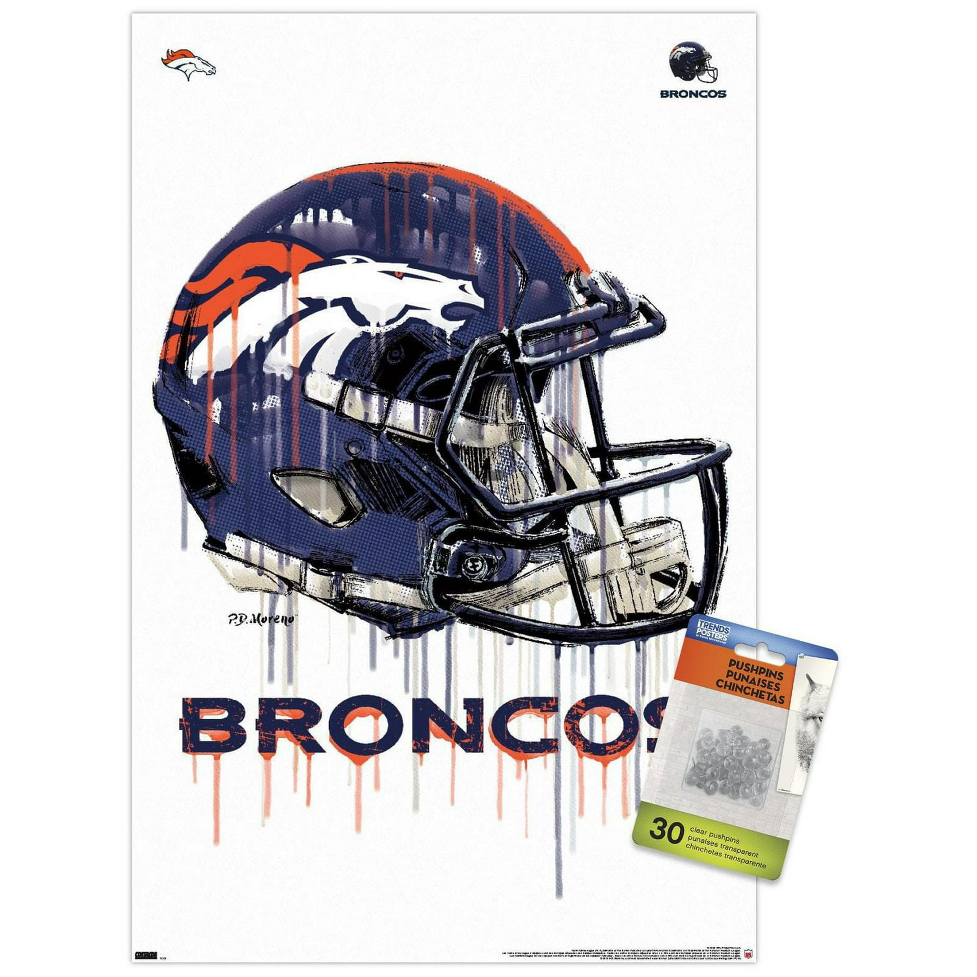 Click here for Trends International Nfl Denver Broncos - Drip Hel... prices