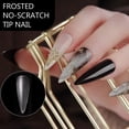 Stilettos/Almond Fake Nails 500pcs Press on Clear Nails Tips Full Cover ...