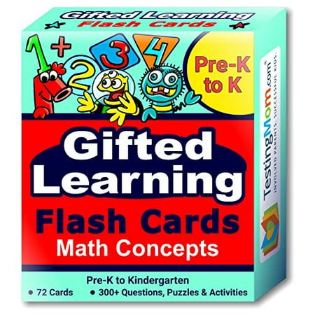 TestingMomcom Gifted Learning Flash Cards - Math Concepts for Pre-K ...