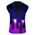 Ddapj Pyju Big And Tall Tank Tops For Men Novelty 3d Flame Print