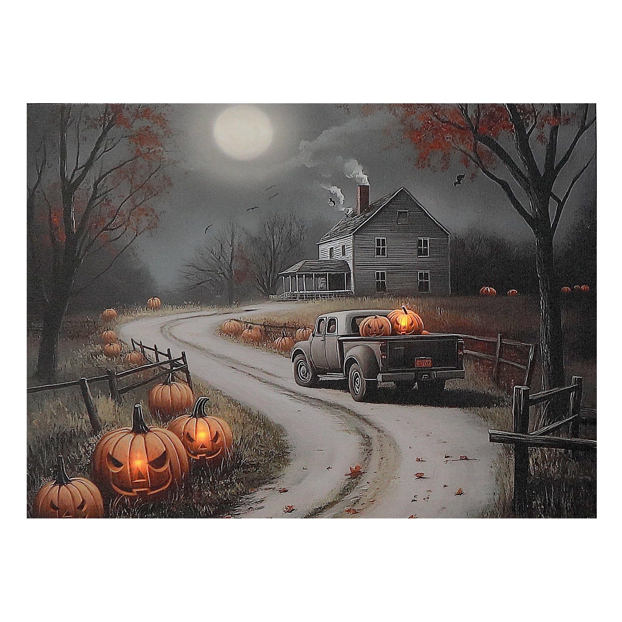Click here for Ih Casadécor Led Canvas Wall Art (Spooky Driveway)... prices