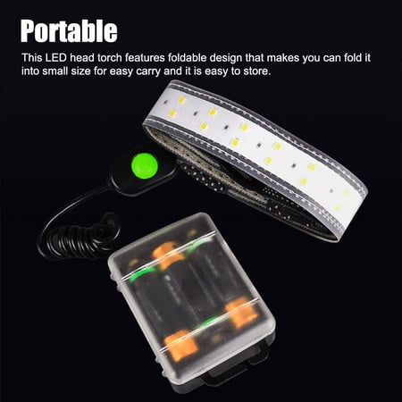 Headlamp LED Head Torch Forehead LED Head Torch Flashlight Foldable ...