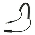 Helicopter Headset Extension Line Headphone Extension Coils Cable 7.1mm ...