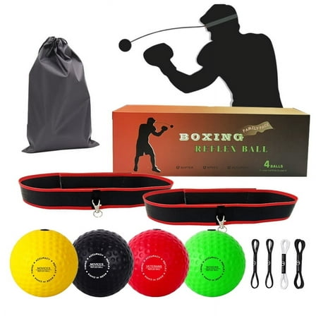 Baoblaze Boxing Reflex Ball Headband Boxing Ball on String Reflex ...