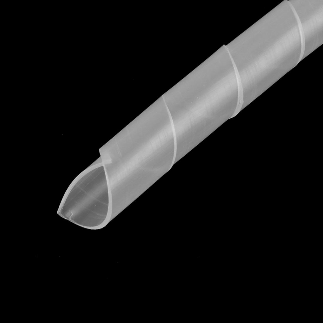 Plastic Spiral Wrap Cable Wire Tube White 8mm Diameter 10 Meter Length ...