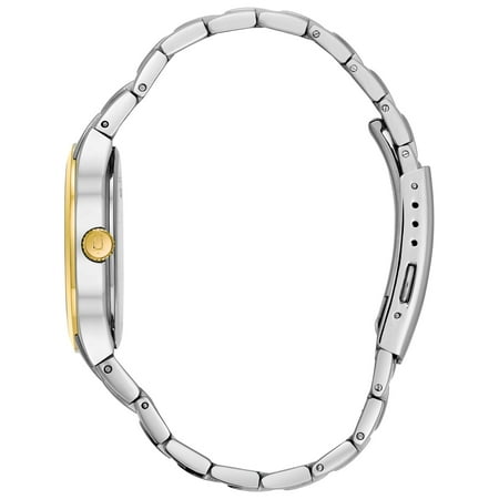 Bulova - Bulova Men's Two-Tone Dress Watch - Full Day of the Week ...