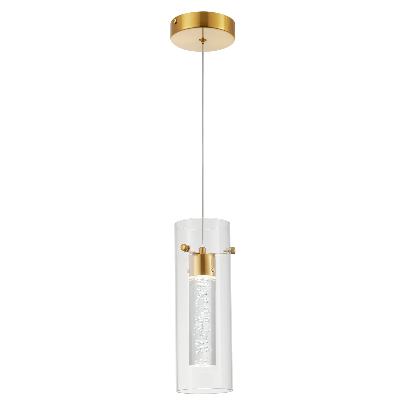 ZHLWIN Pendant Ceiling Light Fixture for Kitchen Island, Integrated LED ...