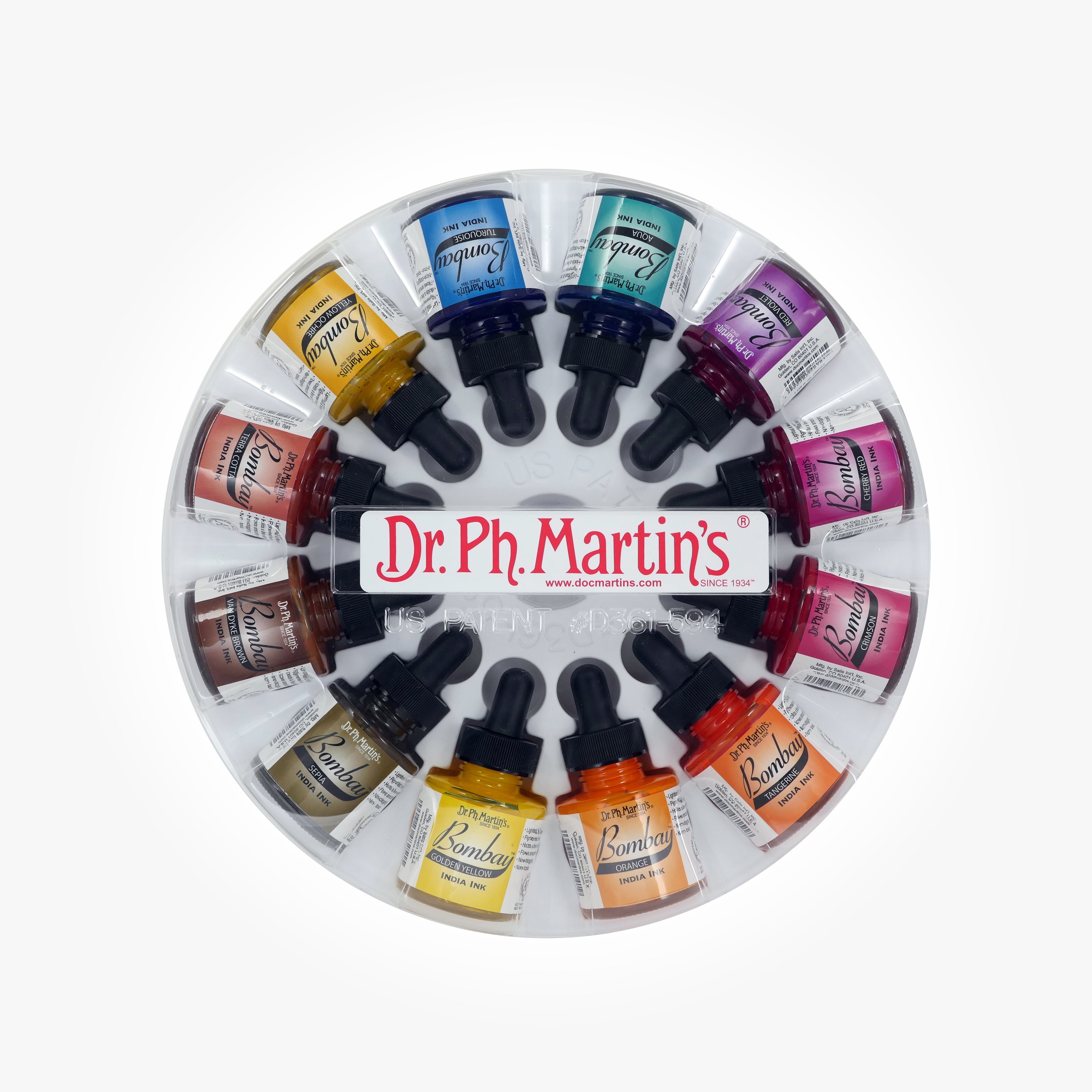 Dr. Ph. Martin's Bombay India Ink, 1.0 oz, Set of 12 (Set 2) - Walmart.com
