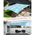Blue Camel Sun Shade Sail 14'X18' Country Watercolor Date Palm Trees ...