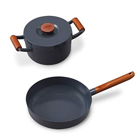 Iris Oyama Deep frying pan Water-free pot THEM / Gas fire compatible ...
