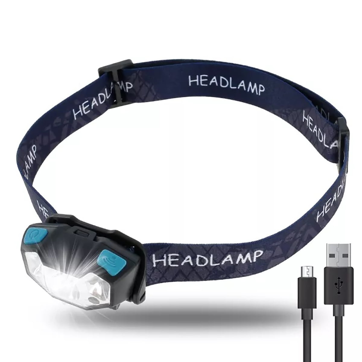 Powerfull 6000Lms LED Headlamp Rechargeable Body Motion Sensor ...