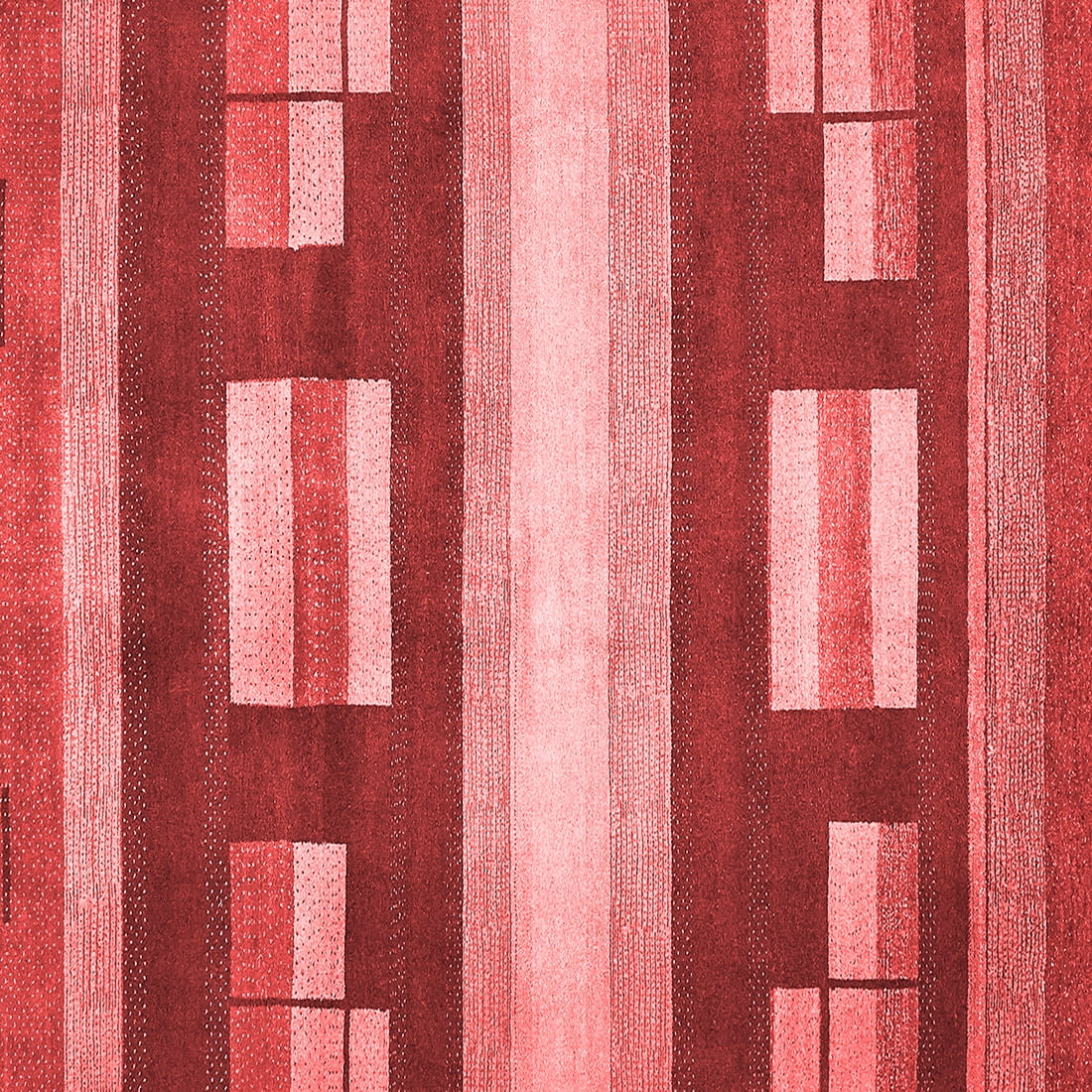 Ahgly Company Indoor Square Abstract Red Modern Area Rugs, 5' Square ...