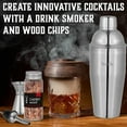 Bartender Kit with Whiskey Smoker - 13 pcs, Bamboo Stand - Bar Set with ...